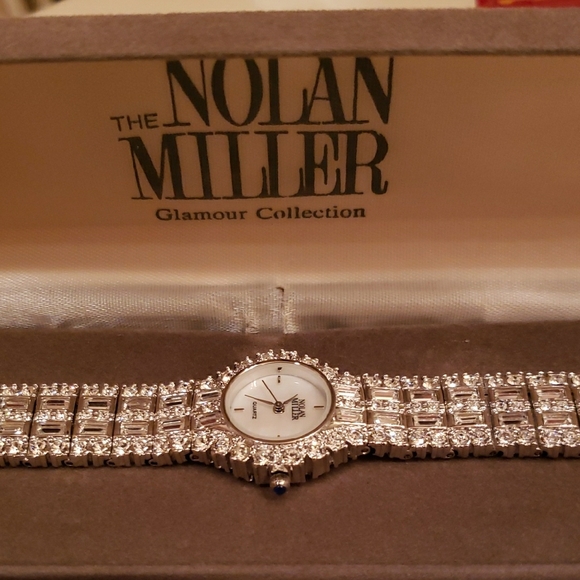 Nolan Miller | Jewelry | Nolan Miller Silver Bracelet Watch | Poshmark